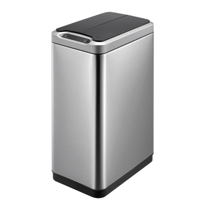 Poubelle Phantom Sensor Bin 30L Inox Mat, EKO Gris - Cdiscount Maison