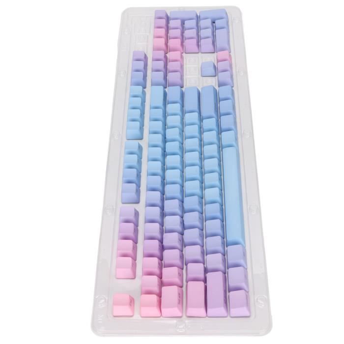 Fdit Keycaps de clavier 104 pièces PBT Keycaps Design ergonomique ...