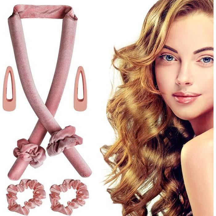 Boudin Cheveux Boucle Sans Chaleur,Heatless Hair Curlers Velours Rouleau Cheveux Sans Chaleur ...