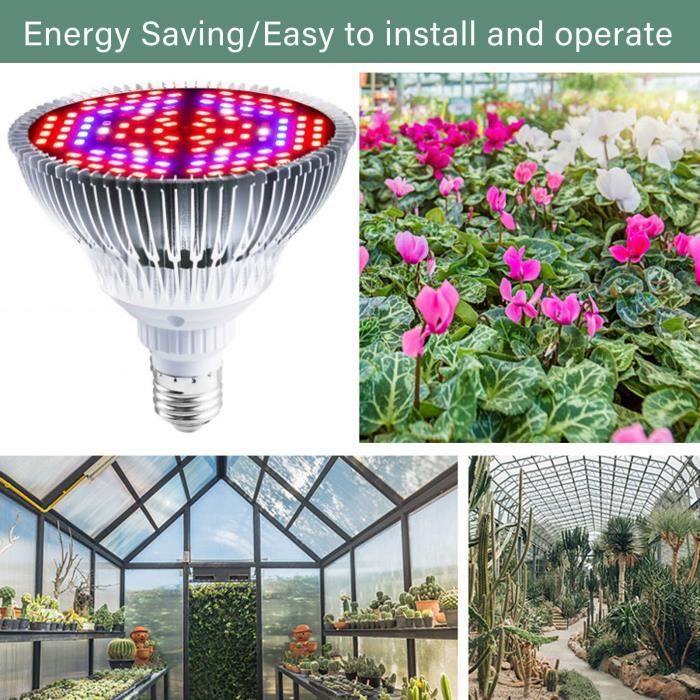 LES 80W Led Plant Grow Ampoule,LED Plant Grow Light E27 Hydroponic ...