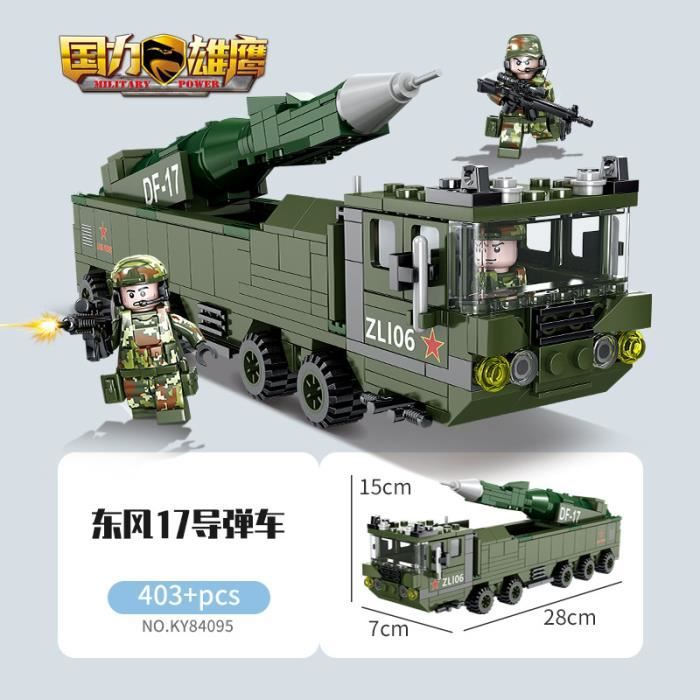 Bloks 84095 Véhicule lance-missiles Dongfeng n° 17, jeu de blocs de ...