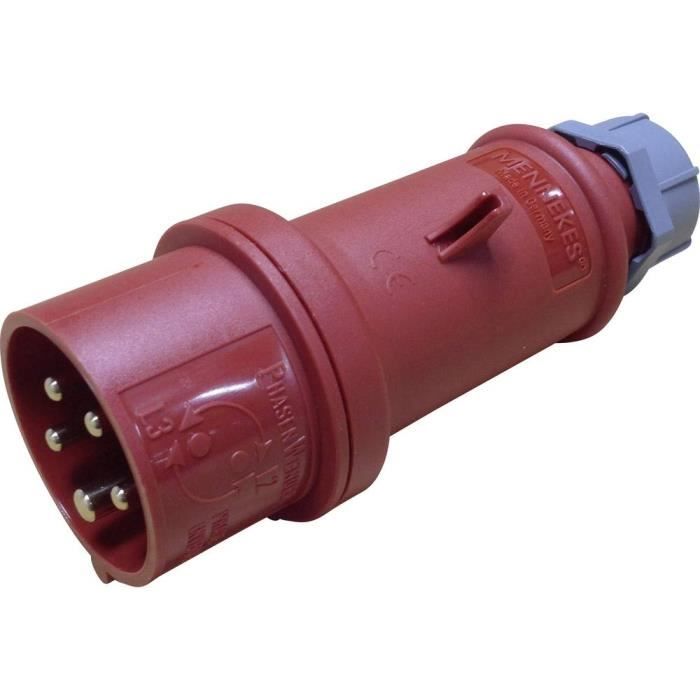 Inverseur de phase - MENNEKES - ProTop 3319A - 16 A - 5 pôles - Rouge ...