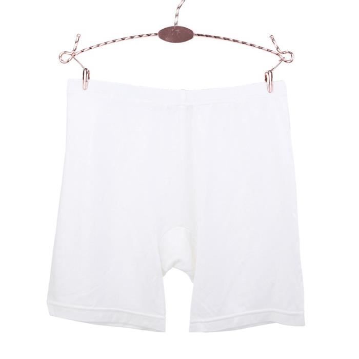 Culotte de sécurité en coton pour femmes - WHITE[C5264] - taille moyenne - respirante Blanc ...