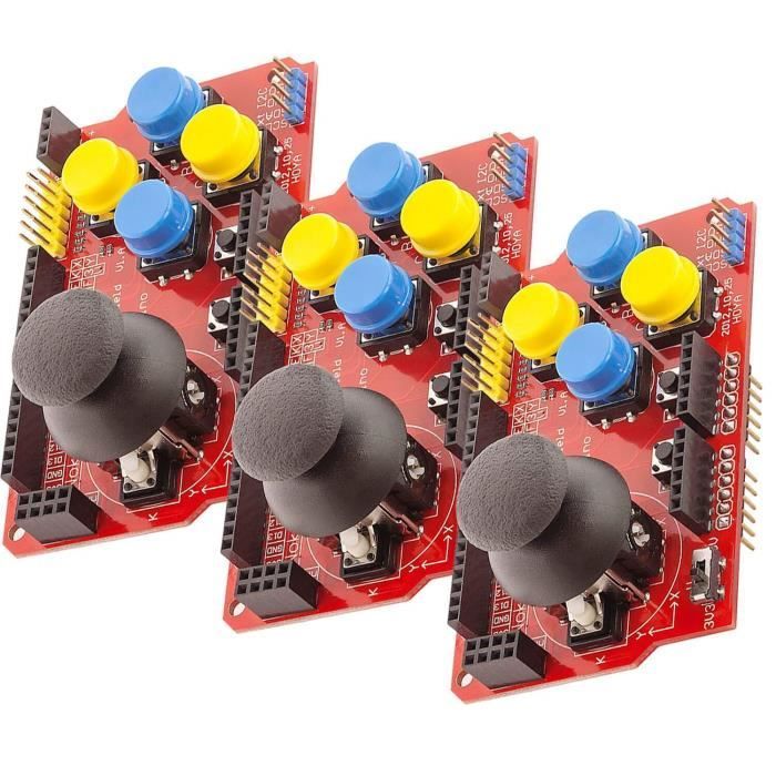 3 X Ky-023 Joystick Keypad Shield Manette Ps2 Compatible Avec Arduino Et Raspberry Pi Y Compris ...