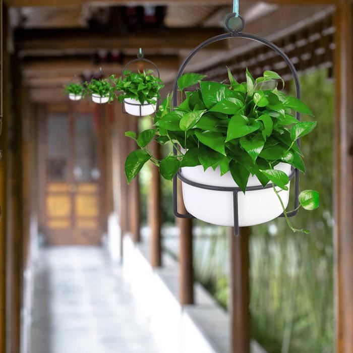 Sonew pot de fleurs suspendu Jardin Balcon Rond Suspendu Fleur Pot De ...