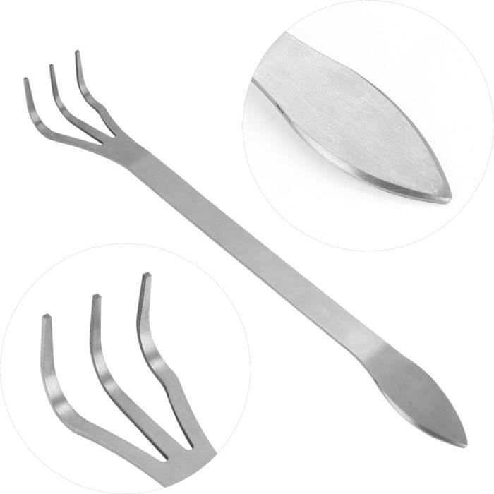 Râteau à racines en acier inoxydable SURENHAP pour bonsaï jardin mesure ... Râteau à racines en acier inoxydable SURENHAP pour bonsaï jardin mesure ...