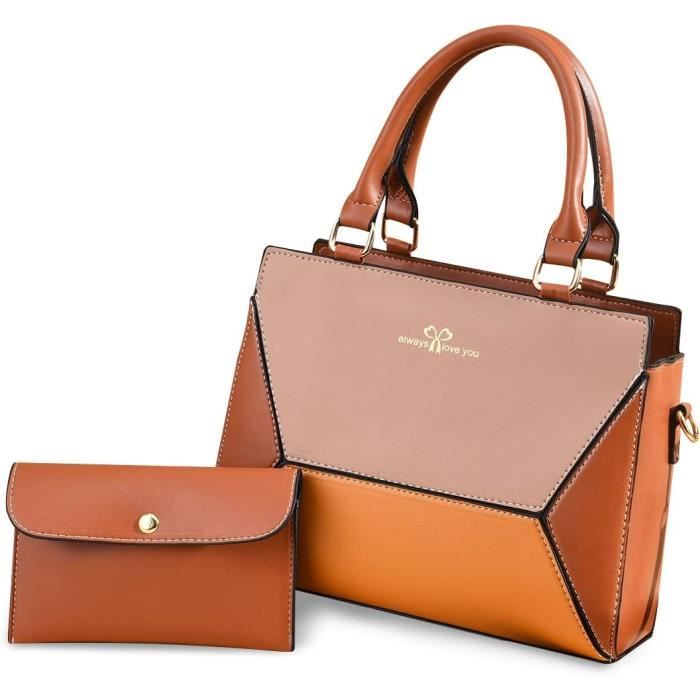 Sacs Portés Main Femme Sac Bandoulière Avec Top Poignée Sac Cabas Sac ...