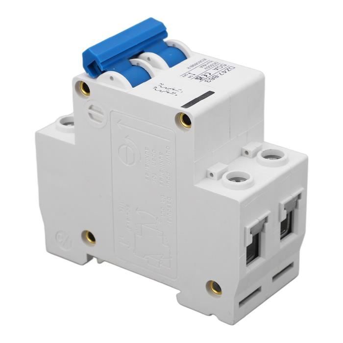 VBESTLIFE Disjoncteur CC 500 V DC 500V 2P Mini Disjoncteur Montage sur ...