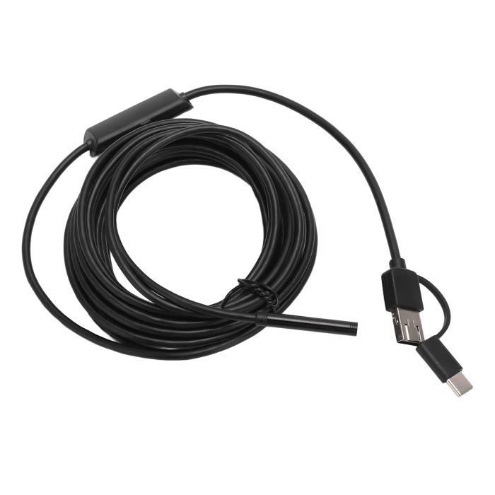 Endoscope d'inspection Endoscope 5,5 mm 3 en 1, caméra endoscope USB ...