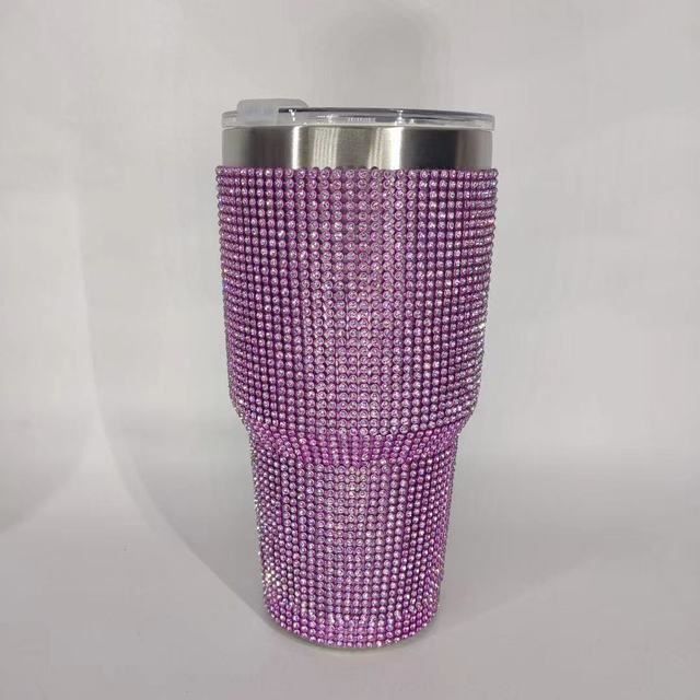 GOURDE BIDON,Pink-30oz(900ml)--Bouteille Thermos en acier inoxydable et ...