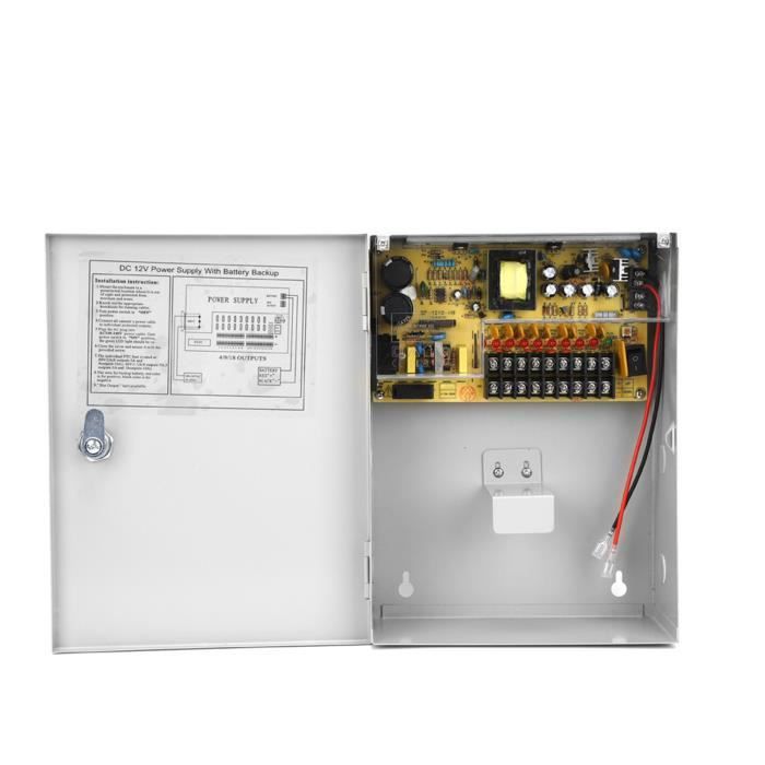 Botier d'alimentation - ZJCHAO - UPS 12V 10A 9Ch - PWM - Installation ...