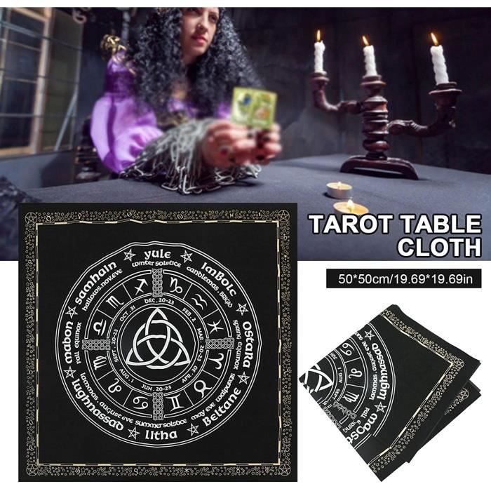Oracle Carte Pad Jeux De Cartes Tissu De Tarot Divinatoire De Sorcière ...