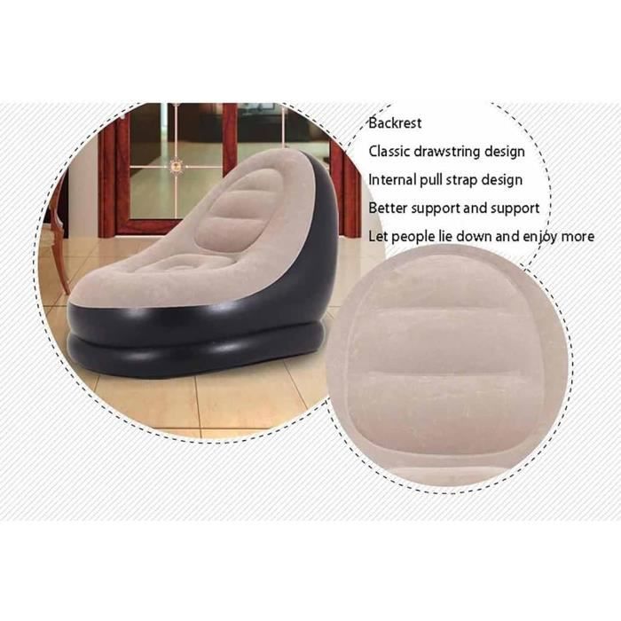 Canapé Gonflable Portable, Chaise Gonflable Avec Repose-Pieds, Pliable ...