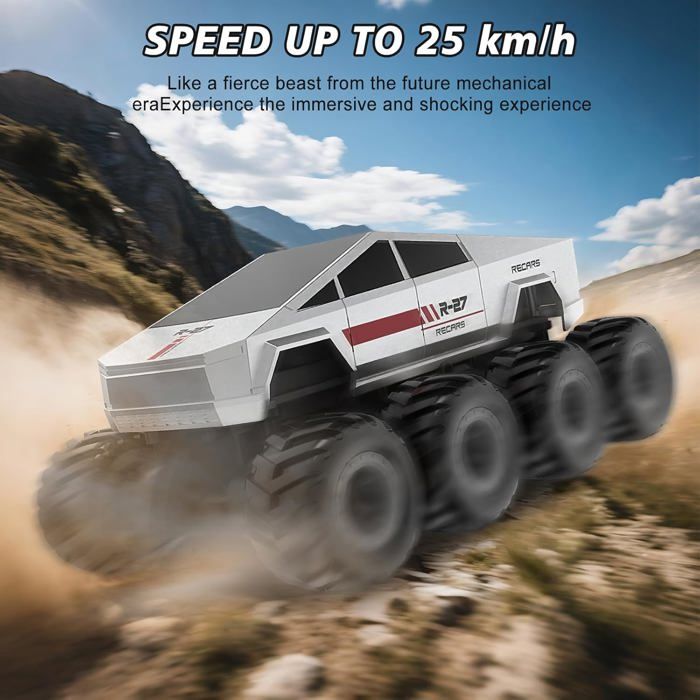 Voiture RC amphibie tout-terrain - SWROSE -RC Camion Amphibie 8 Roues ...