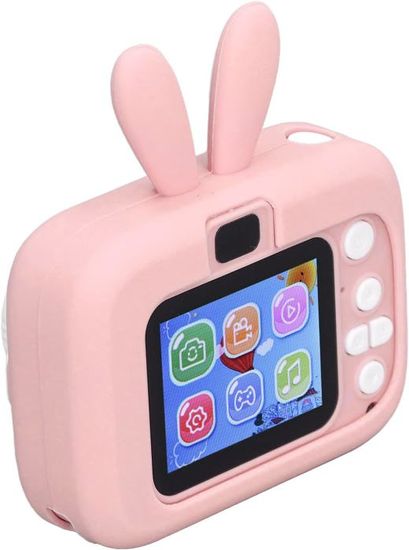 Rose Appareil Photo pour Enfant, 20MP ABS Silicone Enfants Appareil ...