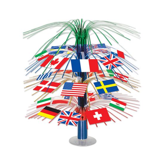 Centre de table drapeaux pays du monde 45 cm - Cdiscount Maison