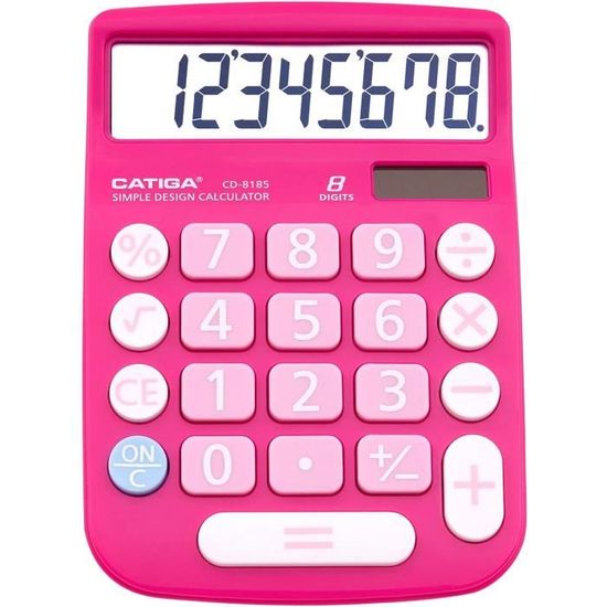 Bureau cd8185 et Home Style Calculatrice 8digit ecran LCD adapté pour ...