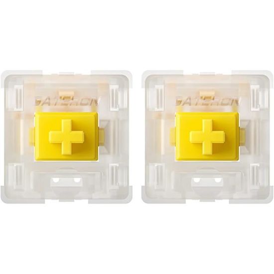 Gateron Milky Yellow Pro Switches, Pre-Lubed Linear 5 Pin For All Mx ...