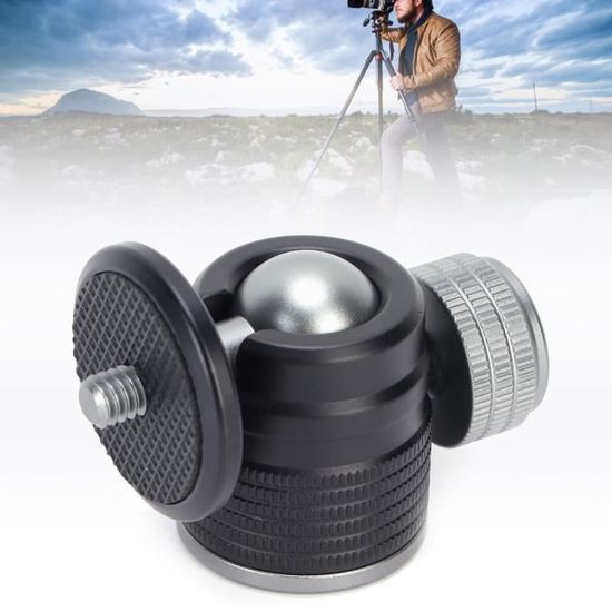 Cikonielf Mini rotule pivotante à 360 degrés Rotule pour Trépied, Mini ...