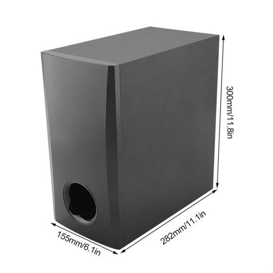 HEG Caisson de basses Subwoofer Soundbar Subwoofer Woodiness Soundbar ...