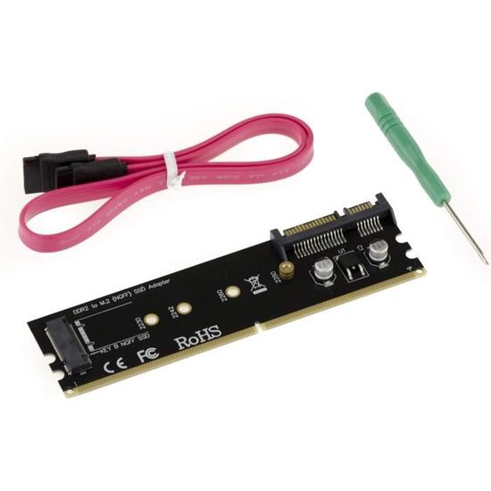 Adaptateur Pour Ssd M2 B Key Sata Vers Sata Sur Port Ddr2[J2259] - Cdiscount Informatique