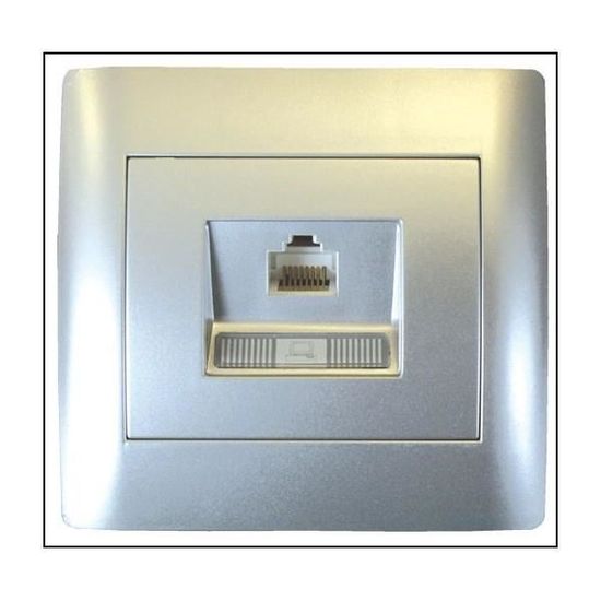 VOLTMAN Prise RJ45 Aluminium Tango - Cdiscount Bricolage