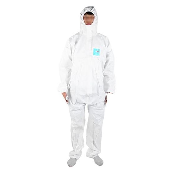 JOP Vêtements anti-poussière vêtements de protection combinaison jetable globale (XXL) JP012 ...