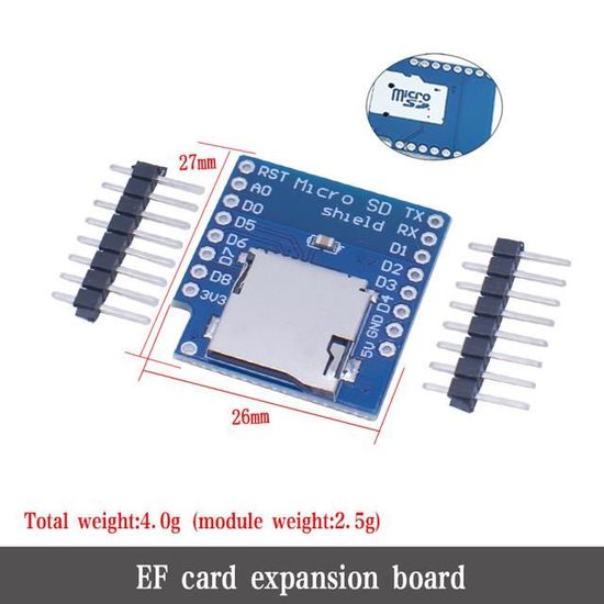 Circuits intégrés,D1 TF module--Carte De Développement Wemos Wifi D1 ...