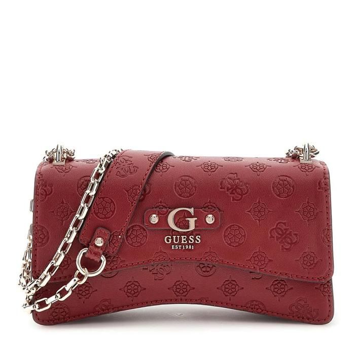 GUESS Sac à épaule rouge foncé pour femme - Gerty Convertible Xbody ...