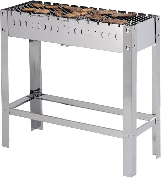 METRO Professional Barbecue au Charbon de Bois Karasu, Acier Inoxydable ...