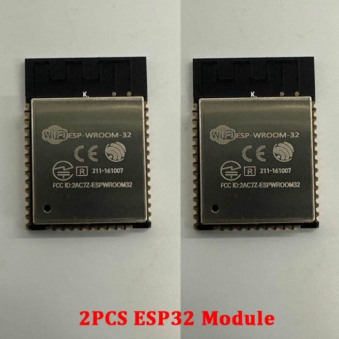 Module Esp32 2pcs 2 1pc Esp32 Wroom 32 Esp32 Wroom Esp 32 Sans Fil Tech Touristes Core Cpu Mcu