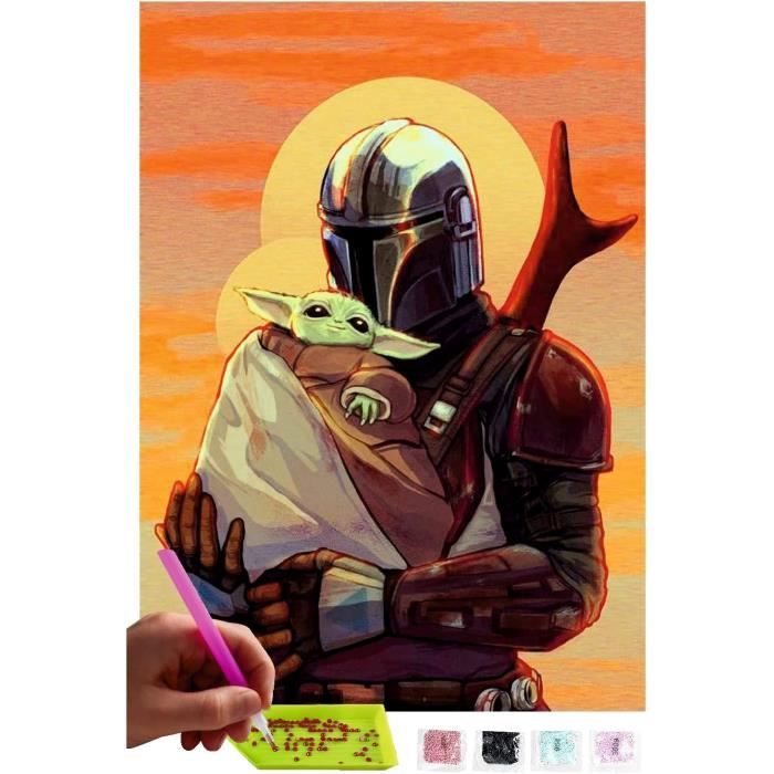 Diamond Painting Mosaïque Diy 5D Set | Star Wars Mandalorien | Broderie ...