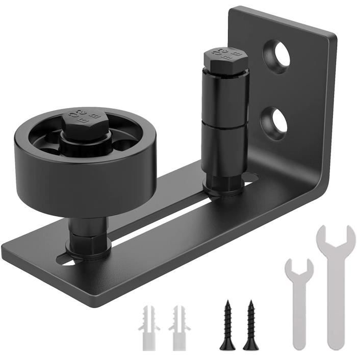Diday Guide au sol pour porte de grange coulissante réglable en Acier ...
