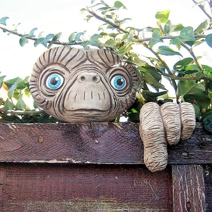 Alien Resin Statue, Alien Garden Statue Figurine Décoration Jardin ...