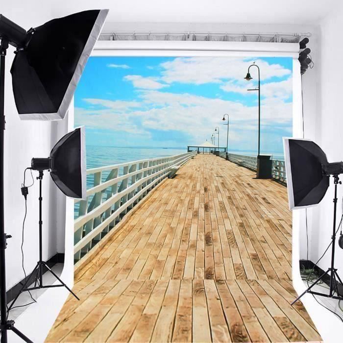 JIE Toile de Fond Backdrop Tissu 21x15m Mer nuage Photographie Studio ...