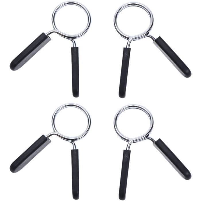 Pinces à ressort pour poids d'haltères - AUTREMENT - 25 mm + 28 mm - Blanc - 4 pcs - Cdiscount Sport