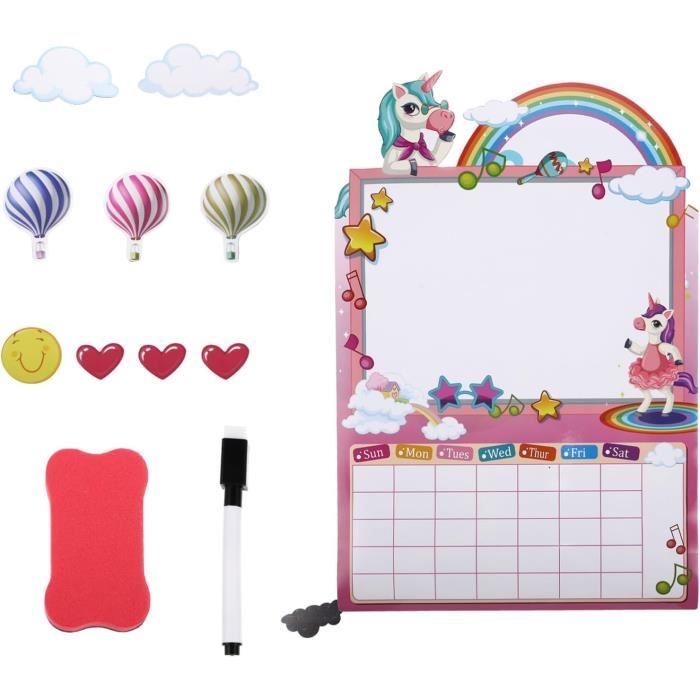 1 Jeu Bloc Notes Tableau Blanc De Cuisine Tableau Effaçable À Sec Pour ...