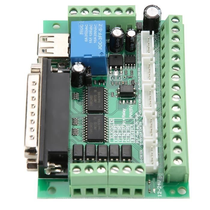 MACH3 5 Axes USB Interface Breakout Board Stepper Motor Interface Board CNC Controller for CNC ...