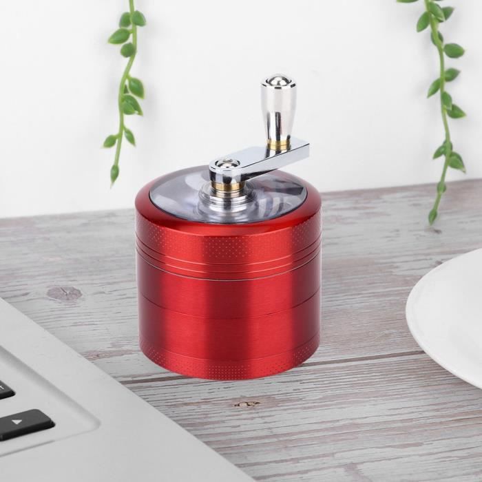 Fdit Broyeur à fumée 55mm en alliage de Zinc à manivelle herbe tabac ...