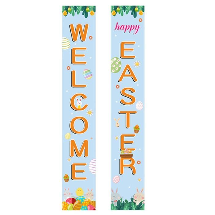 Porche Signe Bienvenue Banner Banner Party Flags Couplet Porch Sign ...