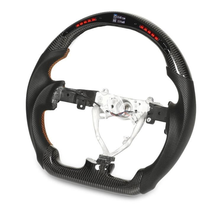 Garosa Volant à LED en fibre de carbone LED Shift Lights Volant en ...