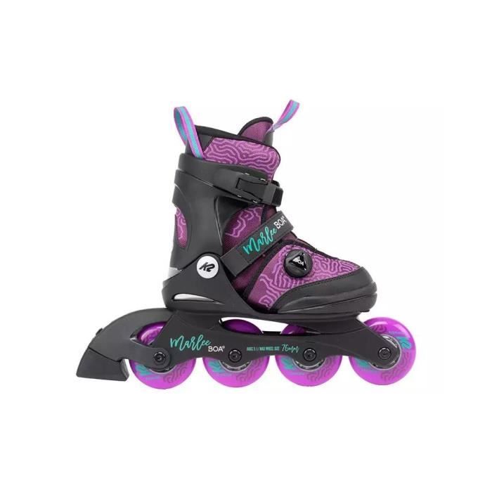 Rollers K2 Marlee Boa 2022 Rose,Noir - Mixte/Enfant - Achat / Vente ...