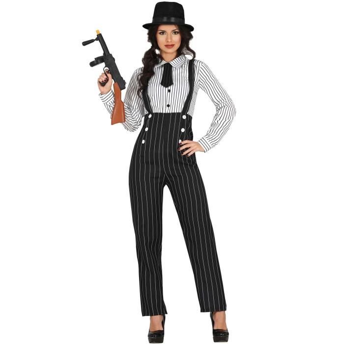 Déguisement Gangster Virginie - FIESTAS GUIRCA, S.L. - Noir - Femme ...