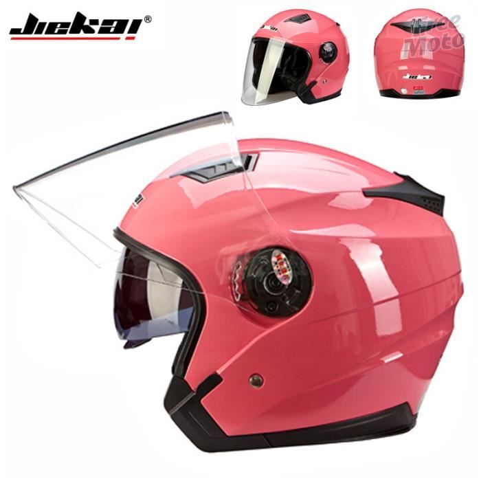 RUMOCOVO® demi casque de Moto rcycle pour hommes, double objectif ...