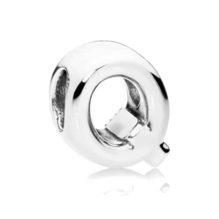 Charm - Pandora Lettre Q - Argent 925 - Personnalisation - Bijou Mixte ...