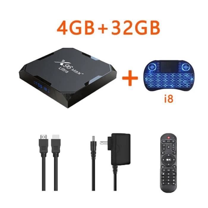 X96Max Plus Ultra Smart TV Box,Android 11,Amlogic S905tage,prend en charge AV1,lecteur TV ...