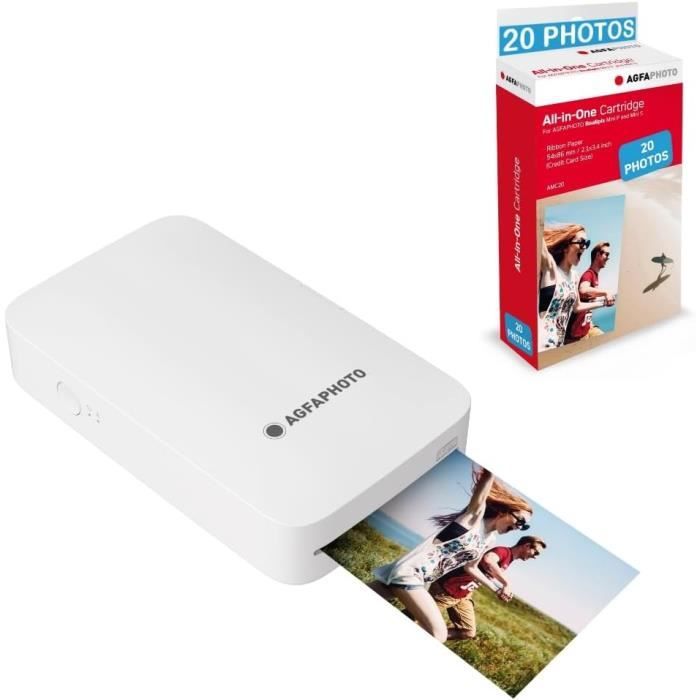 Pack Imprimante Realipix Mini P + Cartouches Et Papiers Amc Pour 20 ...