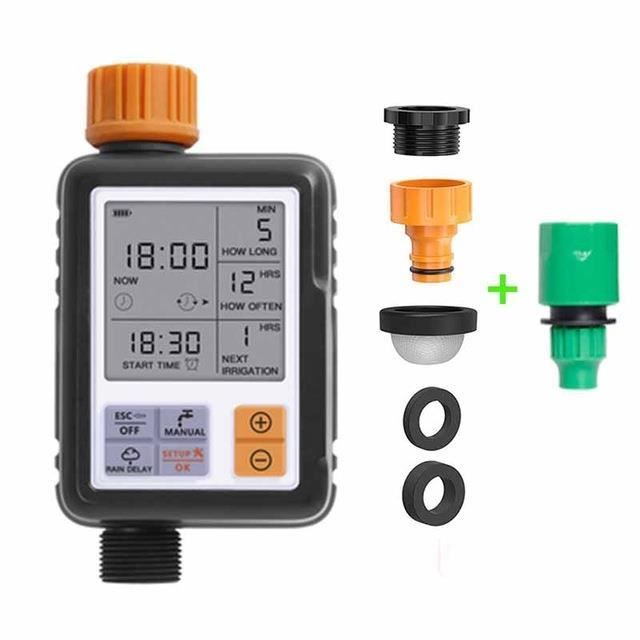 KIT COMPLET D'ARROSAGE,1 Timer And 1 Head--Minuterie'eau numérique ...