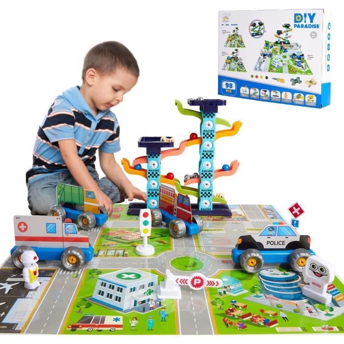 Piste de course - ZGEER - Jouet éducatif - 10 éléments - Multicolore ...