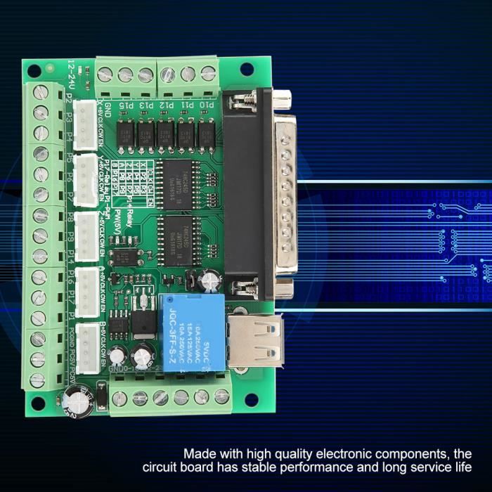 MACH3 5 Axes USB Interface Breakout Board Stepper Motor Interface Board ...